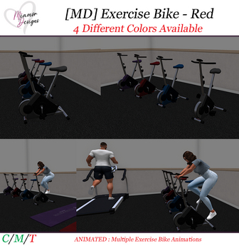 Second Life Marketplace - [MD] Exercise Bike - Red (Boxed)
